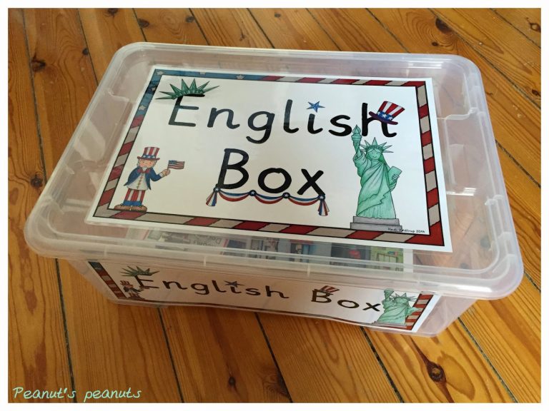 English Box – Eine Englischbox für Differenzierungsmaterial – Peanut's ...